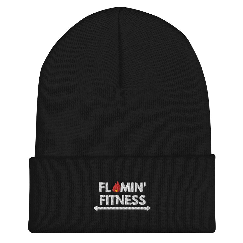 Black Cuffed Beanie | Hats, Caps & Beanies — Flamin' Fitness